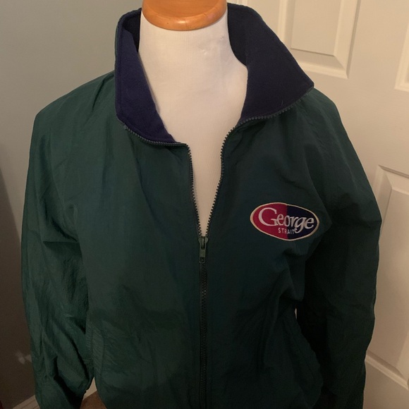 Jackets & Coats | Vintage George Strait Jacket Green And Navy Jacket ...